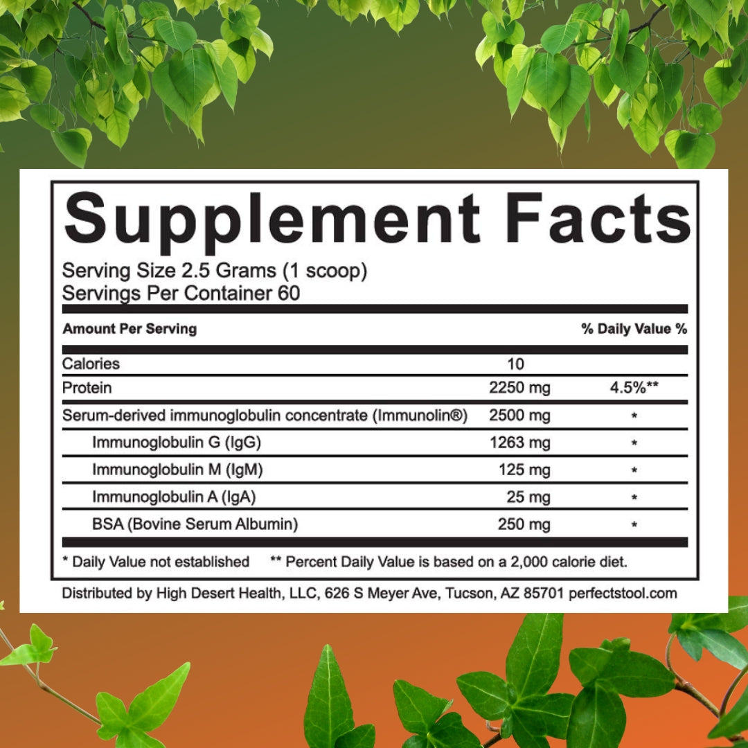 Serum Bovine Immunoglobulin (SBI) Powder – The Perfect Stool